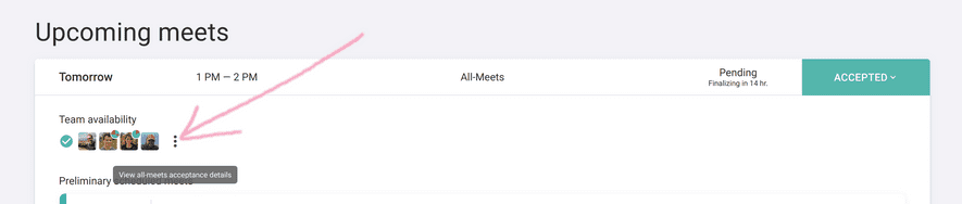 Team availability visualization | Remeet — Incredibly fast and ...